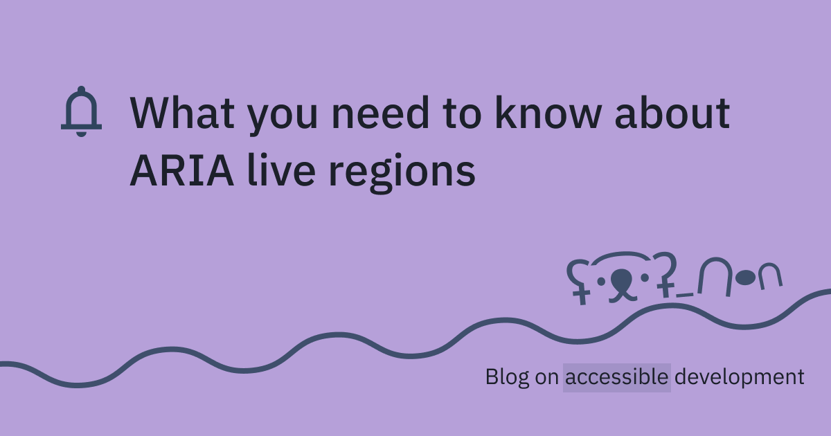 What you need to know about ARIA live regions — Blog on Digital ...